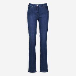 Toni Blaue Straight Jeans mit Logo-Details