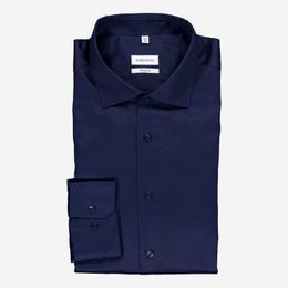 Seidensticker Dunkelblaues Regular Fit Anzughemd