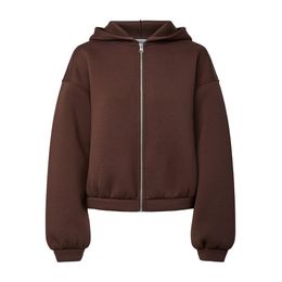 Pieces Zip-Up Hoodie 'PCBucuba' female Brown size XL