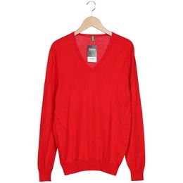 United Colors Of Benetton Pullover Herren Größe L Second Hand rot