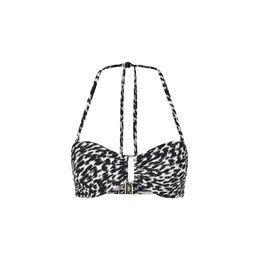 JOOP! Bikinitop Damen Gr&ouml;&szlig;e 80 schwarz / wei&szlig;meliert