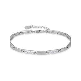 Luxenter Armband 'Kinusi' Damen Gr&ouml;&szlig;e 19 cm silber / transparent