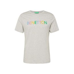 United Colors Of Benetton T-Shirt Herren Größe XXL hellblau / gelb / grau / grün