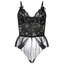 Orchibelle Lingerie Bodysuit 'Ouvert' female Black size XL
