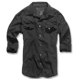 Brandit Men Slim Shirt Hemd schwarz, Gr&ouml;&szlig;e 5XL
