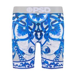 PSD Boxershorts Herren Gr&ouml;&szlig;e L blau / hellgrau / wei&szlig;