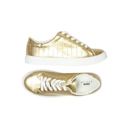 ASOS DESIGN Curve Sneaker Damen Gr&ouml;&szlig;e 39 Second Hand gold