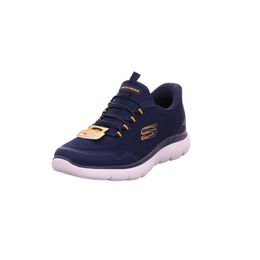 Skechers Slip On Herren Größe 41 blau / gelb