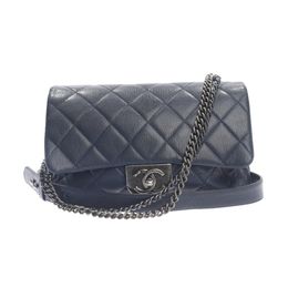 Chanel Schultertasche / Umhängetasche Damen Größe One Size Second Hand navy