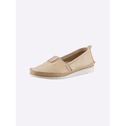 Andrea Conti Damen Slipper, beige, Größe 38