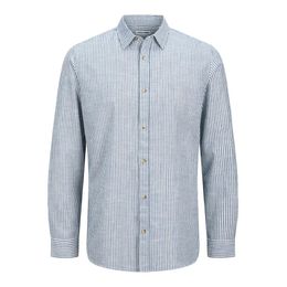 Jack & Jones JACK & JONES Hemd 'JJESummer' Herren Größe XXL taubenblau / offwhite