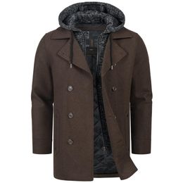 INDICODE Jeans Between-Seasons Coat 'Cliff' male Brown size XXL