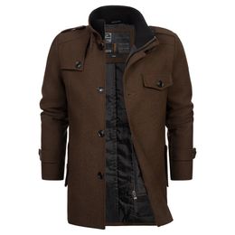 INDICODE Jeans Between-Seasons Coat 'Brandon' male Brown size XXL