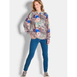 GOLDNER Bluse Damen Größe L blau / grau / grün / lila / rosa