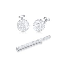Kuzzoi Schmuckset 925 Sterling Silber Geo in Silber | Gr.: onesize