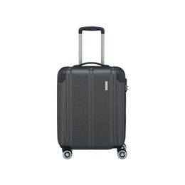 Travelite City - 4-Rollen-Kabinentrolley S 55 cm (rot) in anthracite | Gr.: onesize
