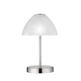Licht-Erlebnisse Tischlampe EEK F &Oslash; 15 x (H)24 cm in Nickel Wei&szlig; | Gr.: onesize