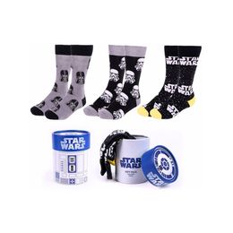 3er - Pack Socken Star Wars Geschenkset Gr. 38-45 in Schwarz | Gr.: onesize
