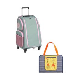 Haba Kinderkoffer Schranktrolley 4 Rollen und Kreativtasche in türkis | Gr.: onesize