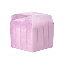 Beliani Pouf MURIETTA in Violett - (W) 53 x (H) 29 x (L) 48 cm | Gr.: onesize