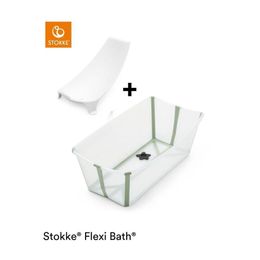 Stokke Flexi Bath Newborn Bundel transparent green in Grün ab 0 Monate | Gr.: onesize