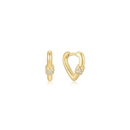 Ania Haie Ohrringe - Mini Heart Huggies in gold | Gr.: onesize