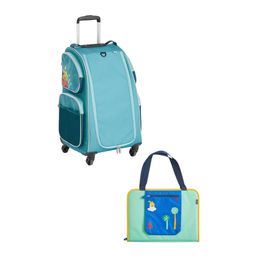 Haba Kinderkoffer Schranktrolley 4 Rollen und Kreativtasche in marine | Gr.: onesize