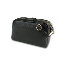 Leder Umhängetasche Toscanto Tasche schwarz ca. 22cm | Gr.: onesize