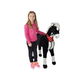 Pink Papaya Stehpferd für Kinder zum Reiten " Amadeus 105 cm " in Schwarz/Weiß | Gr.: onesize