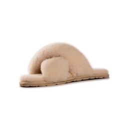 Aus Wooli Slipper Brighton in Tan | Gr.: 41