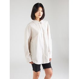 MONKI Bluse Damen Gr&ouml;&szlig;e XS beige / wei&szlig;