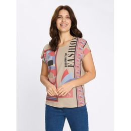 Sieh an! Kurzarm-Shirt in sand-flamingo-bedruckt | Gr.: 56