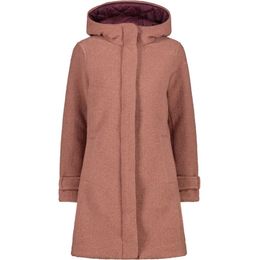 CMP Funktionsjacke/Mantel WOMAN COAT FIX HOOD in Beige | Gr.: 46