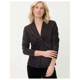 Olsen Langarmshirt in Black | Gr.: 48