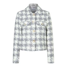 More & More More & More kurze, weite, karierte Jacke in houndstooth grey | Gr.: 34