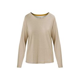 PIP Studio Tina Long Sleeve Top Thousand Leaves in Beige | Gr.: XL