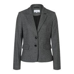 More & More More & More kurzer, taillierter Blazer in pepper and salt tweed | Gr.: 44
