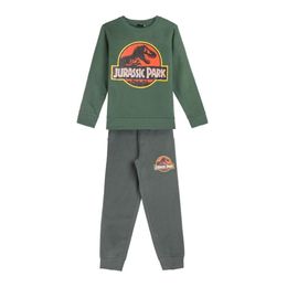 2tlg. Outfit Sweatshirt & Hose Jurassic World in Dunkelgrün | Gr.: 104