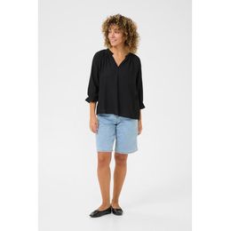 Cream Langarm-Bluse CRVenta Regular fit in Pitch Black | Gr.: 44