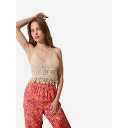 Goldenbay Neckholdertop Women's Bustier in Dark Beige | Gr.: XL