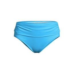 LANDS' END Bikinihose mit Umschlagbund, Damen,  Blau, Nylon-Mischung, by Lands' End