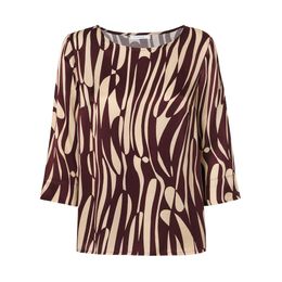 TATUUM Bluse Damen Gr&ouml;&szlig;e M beige / bordeaux