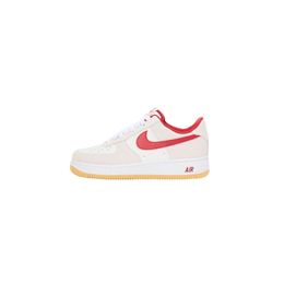 Nike Sportswear Sneaker 'AIR FORCE 1 '07 LV8' Herren Größe 44 rot / weiß / wollweiß