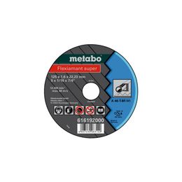 Metabo Flexiarapid super 125x1,6x22,23 Stahl, Trennscheibe, gerade Ausf&uuml;hrung (616192000)