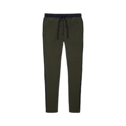 Tom Tailor Herren Gestreifte Pyjama-Hose, gr&uuml;n, Streifenmuster, Gr. 52