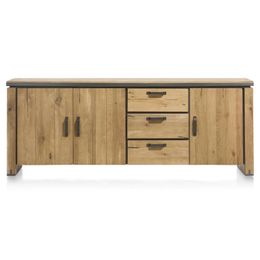 Henders & Hazel Farmland Sideboard 39605-RWB Eiche Railway brown furniert, ca.210x80x45 cm