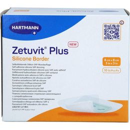 1001 Artikel Medical Zetuvit Plus Silicone Border steril 8x8 cm 10 St