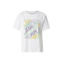Pepe Jeans T-Shirt Damen Größe S hellblau / gelb / grün / hellgrün / lila