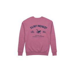 Surf Monkey Sweatshirt 'Rette das Ozean' male Pink size XL