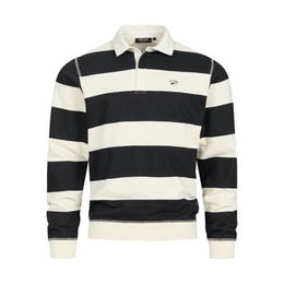 INDICODE JEANS Sweatshirt 'Dinaro' Herren Gr&ouml;&szlig;e L schwarz / wei&szlig;